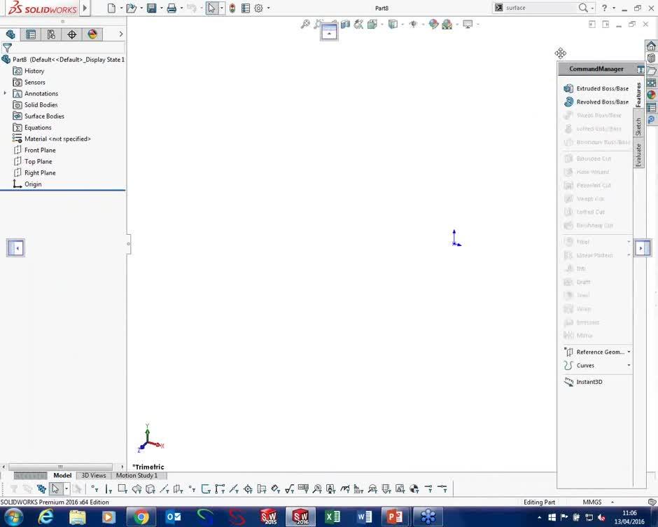 Customise the User interface in SOLIDWORKS 2016