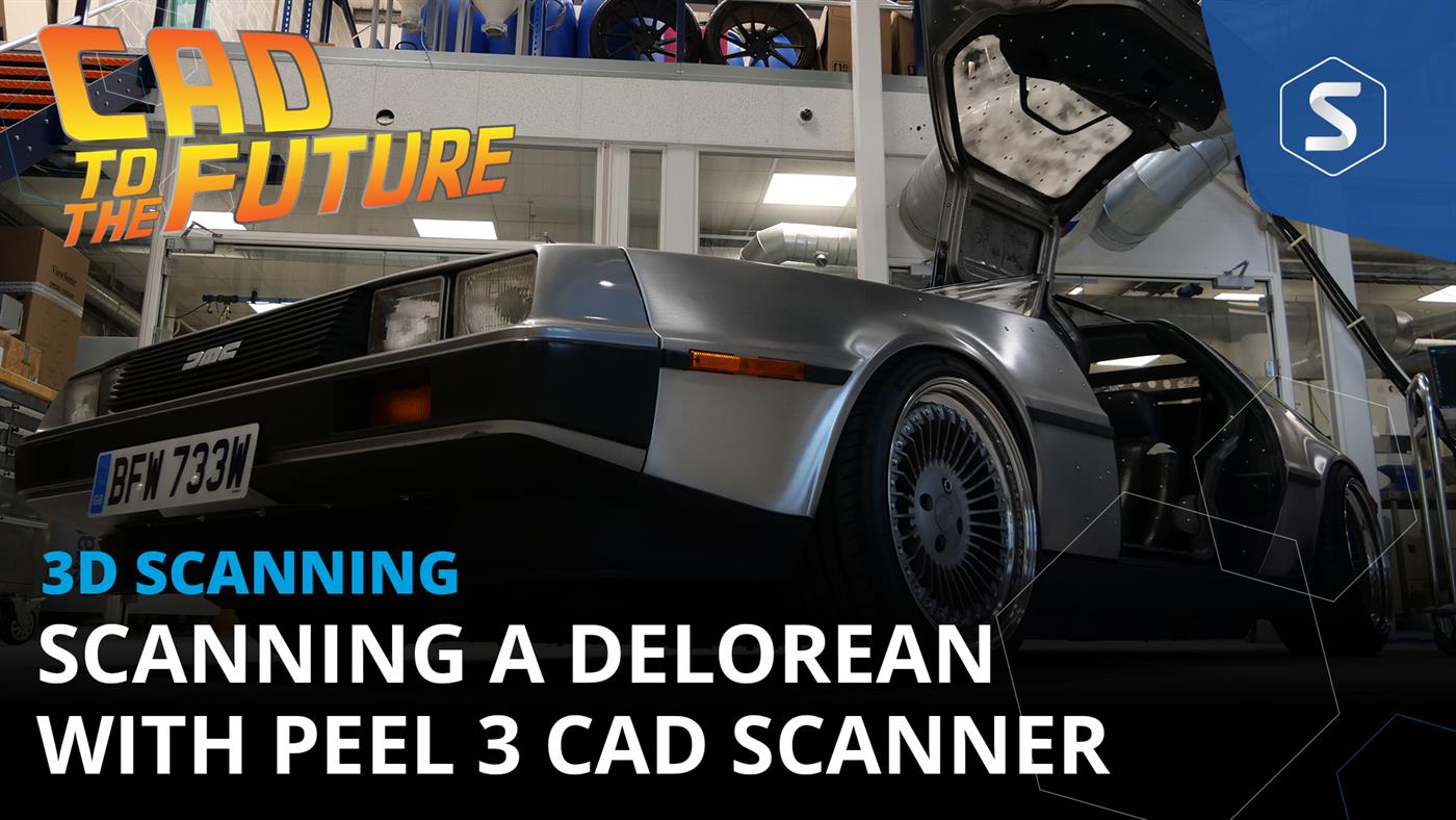 3D Scanning A DeLorean using the peel 3D peel 3 CAD Scanner