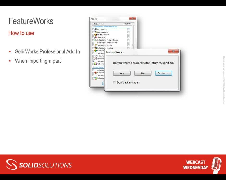 Discover SolidWorks Professional – FeatureWorks