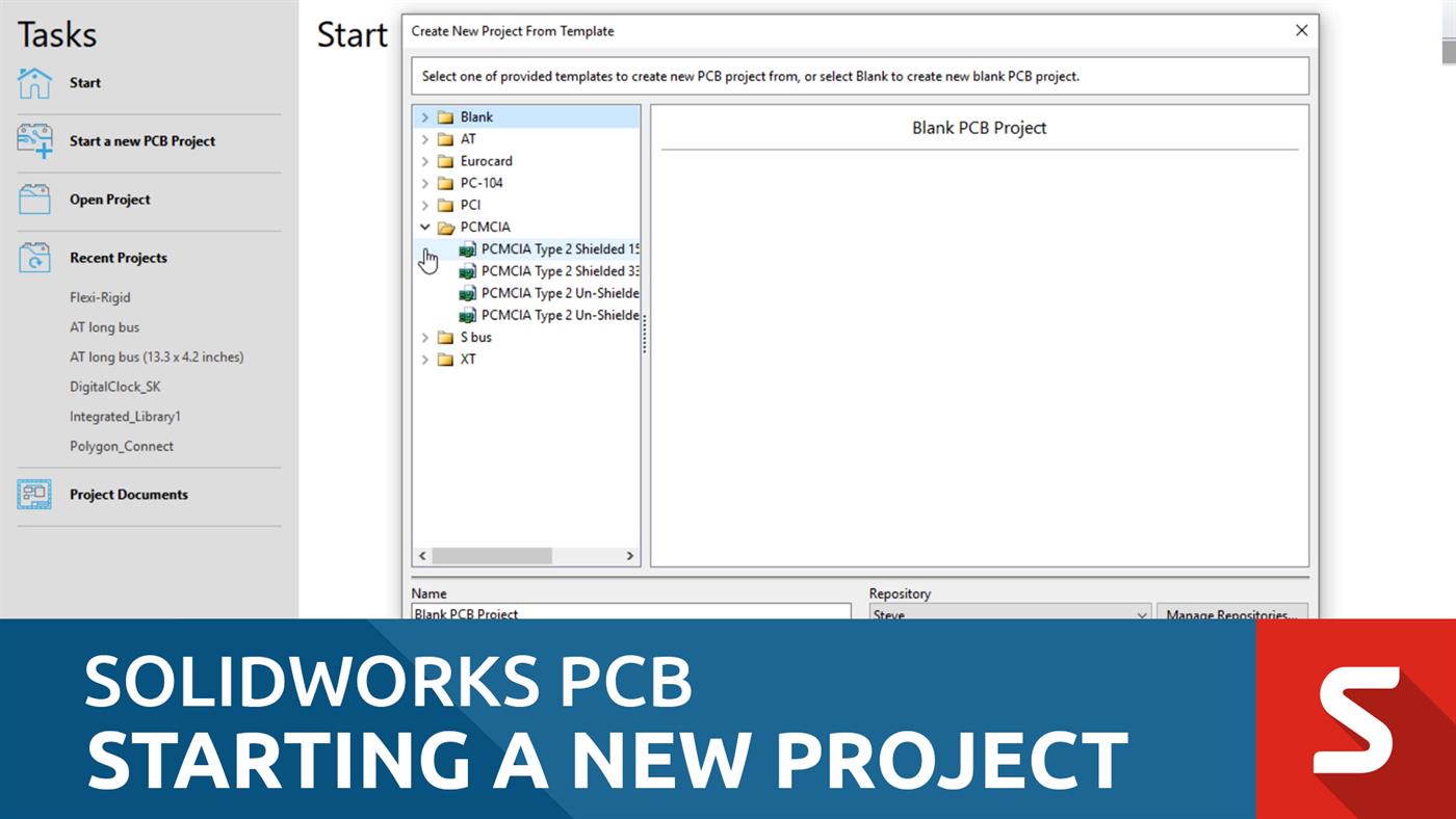 Learn SOLIDWORKS PCB - Starting a New Project