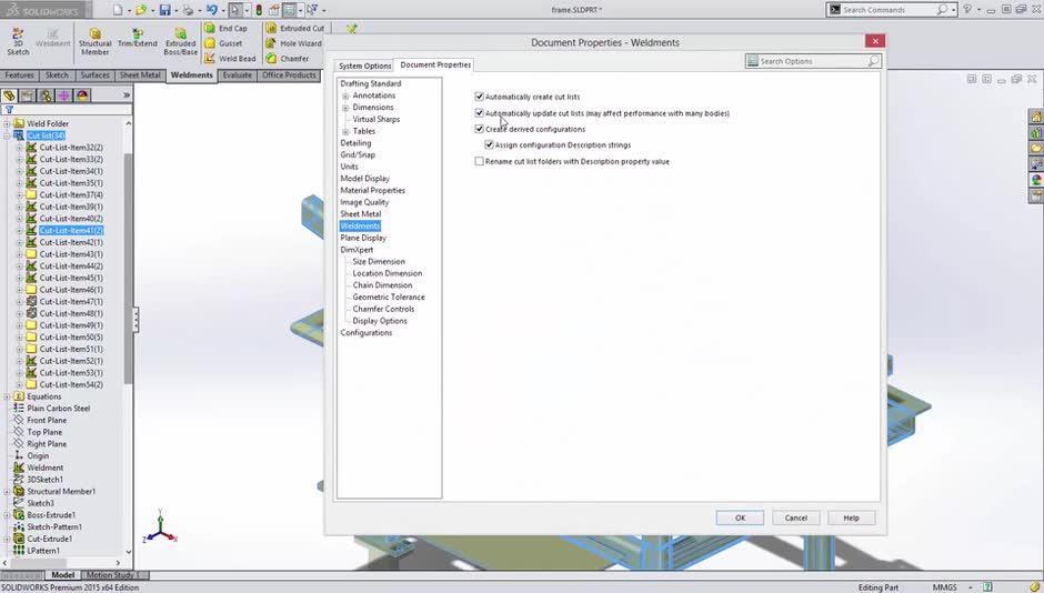 What's New in SolidWorks 2015 - Weldments