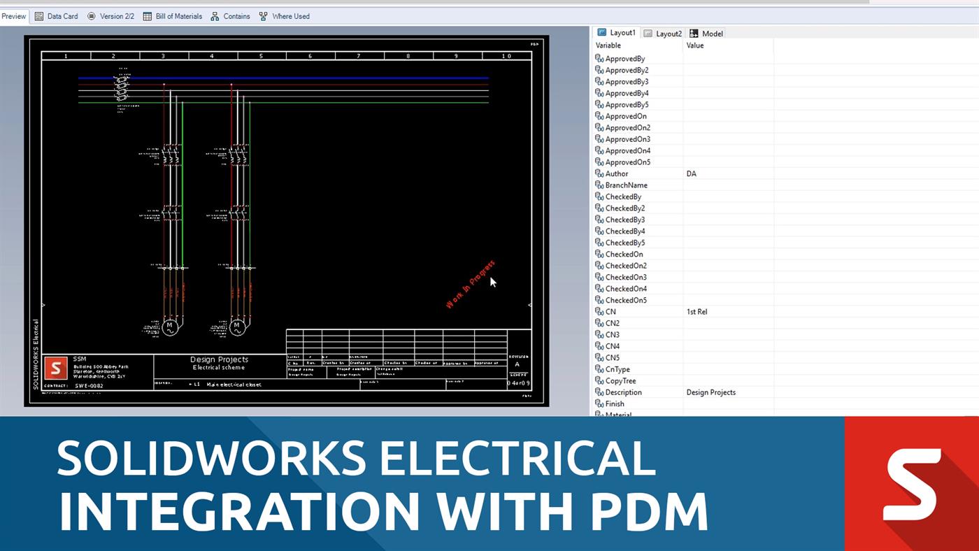 SOLIDWORKS Electrical Integration with PDM