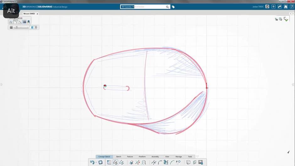 SolidWorks Industrial Designer - CAD Mouse