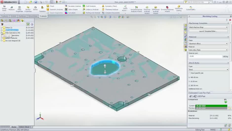 SolidWorks Capabilities - Costing