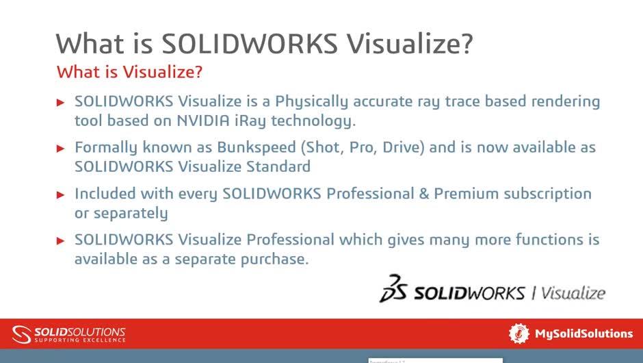 Lesson 1 - SOLIDWORKS Visualize