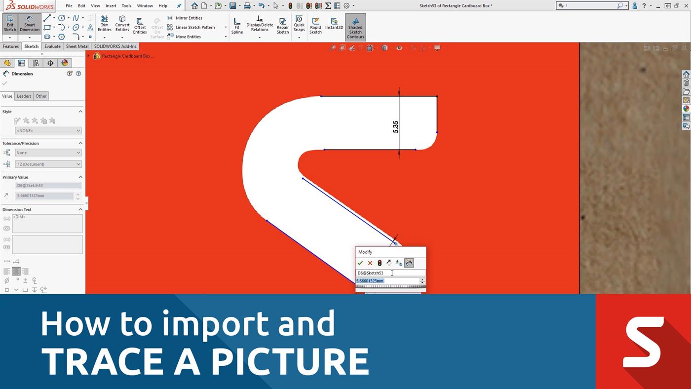 How to Import a Picture in SOLIDWORKS