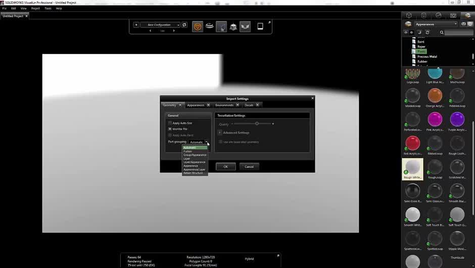 SolidWorks Visualize Getting Started