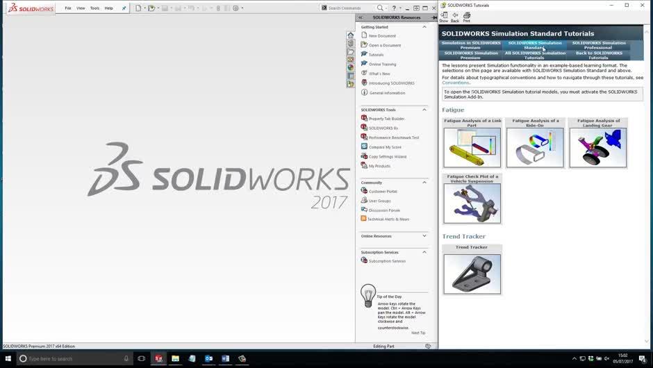 SolidWorks Simulation Trial - Tutorials