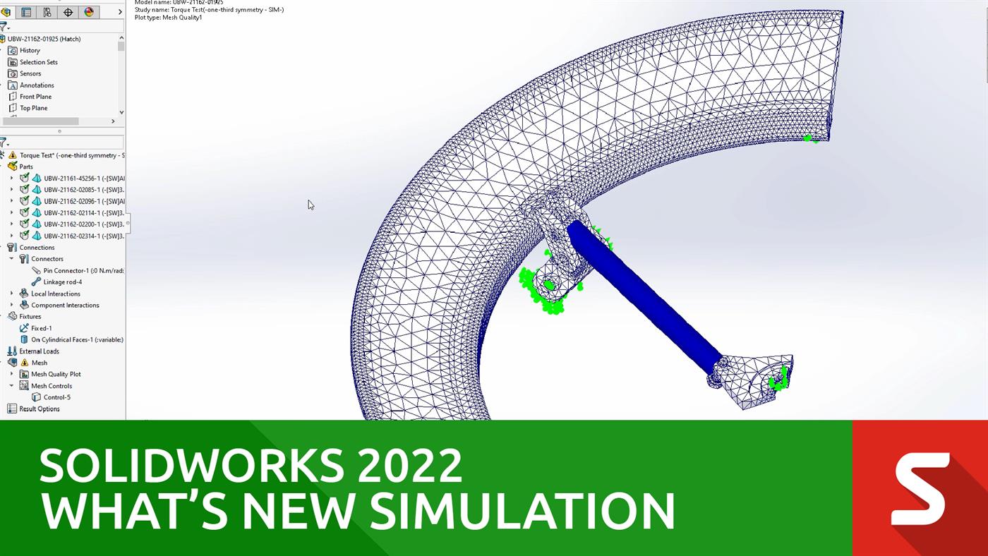 What's New in SOLIDWORKS Simulation 2022