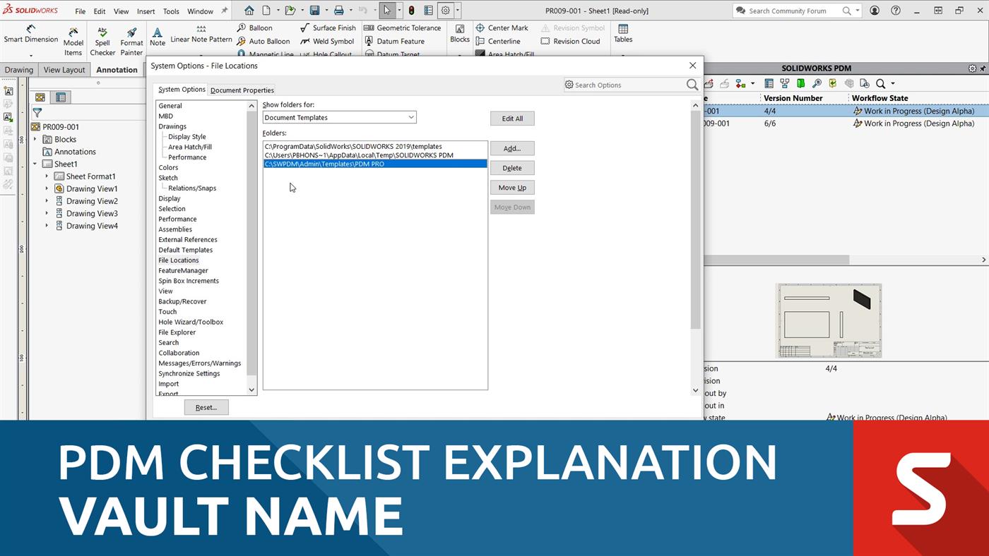 Checklist - Vault Name