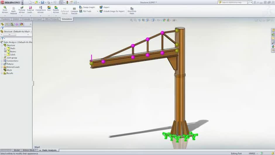 Demo Library - Solidworks Simulation Weldments, Sheetmetal, Solids