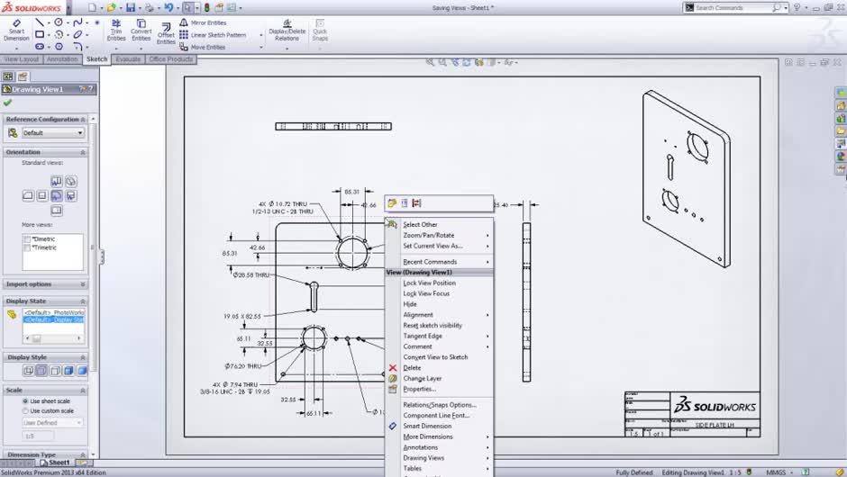 What's New in SolidWorks 2013 - Saving Views