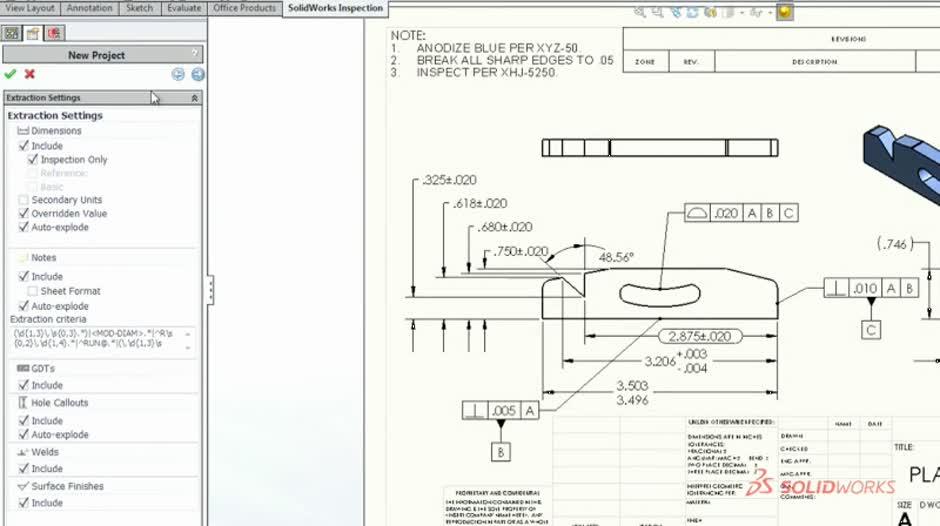First Look - SolidWorks Inspection