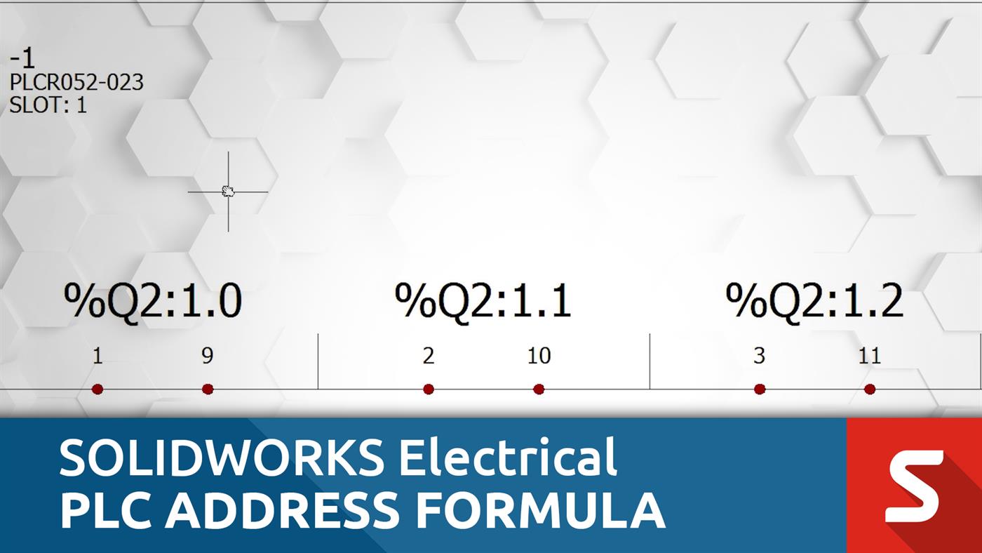 How to Calculate the PLC Address in SOLIDWORKS Electrical