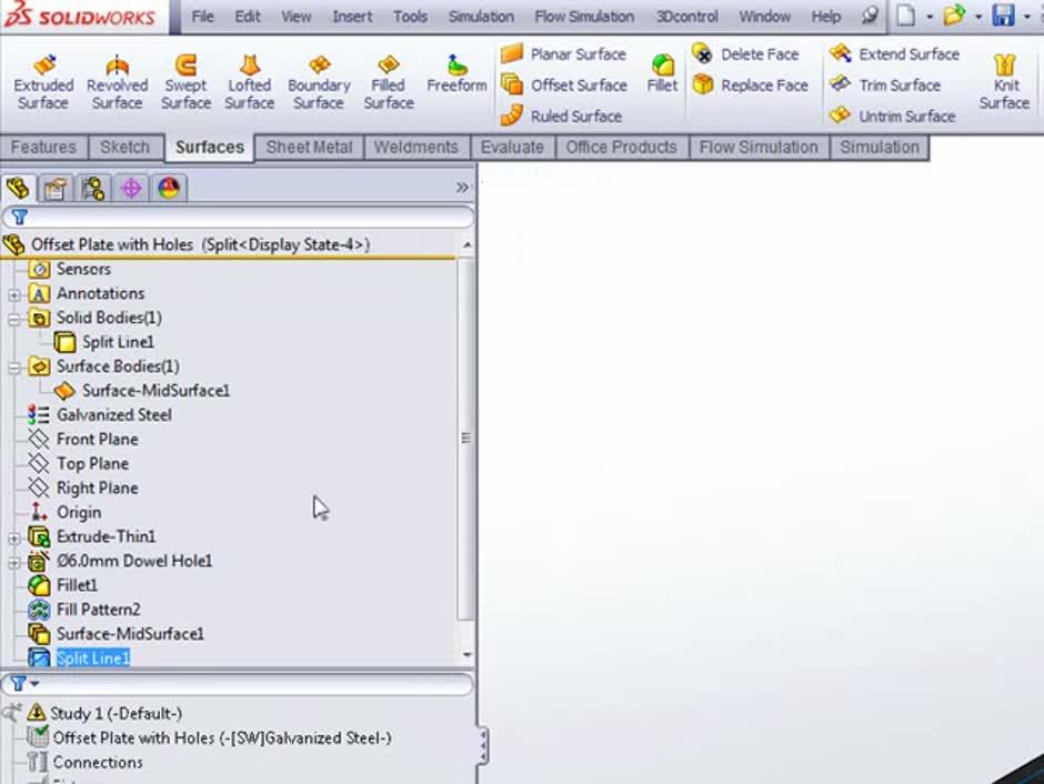 Split Body for a better Solid Mesh