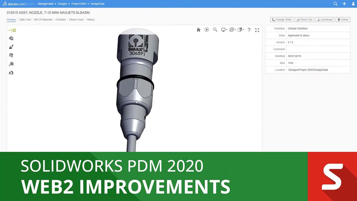 What's New In SOLIDWORKS PDM 2020 - Web2