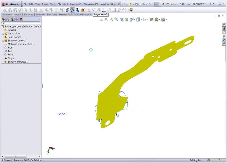 Flattening complex 3D shapes