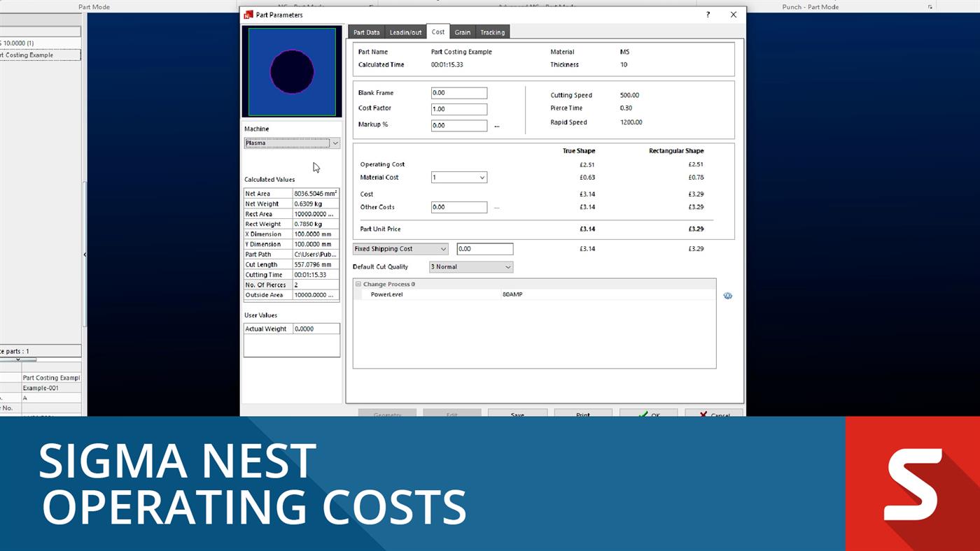 Sigma NEST - Operating Costs