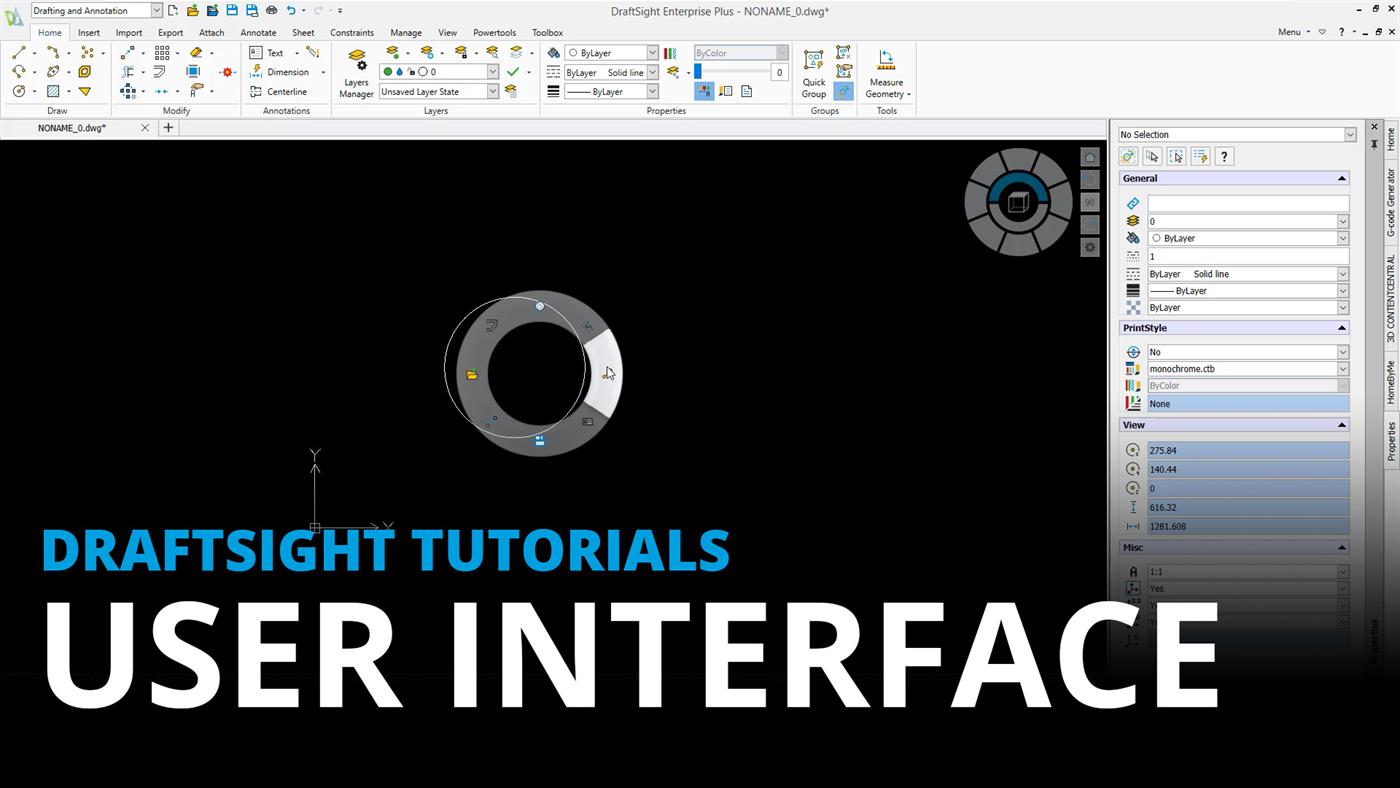 DraftSight Tutorials - Interface