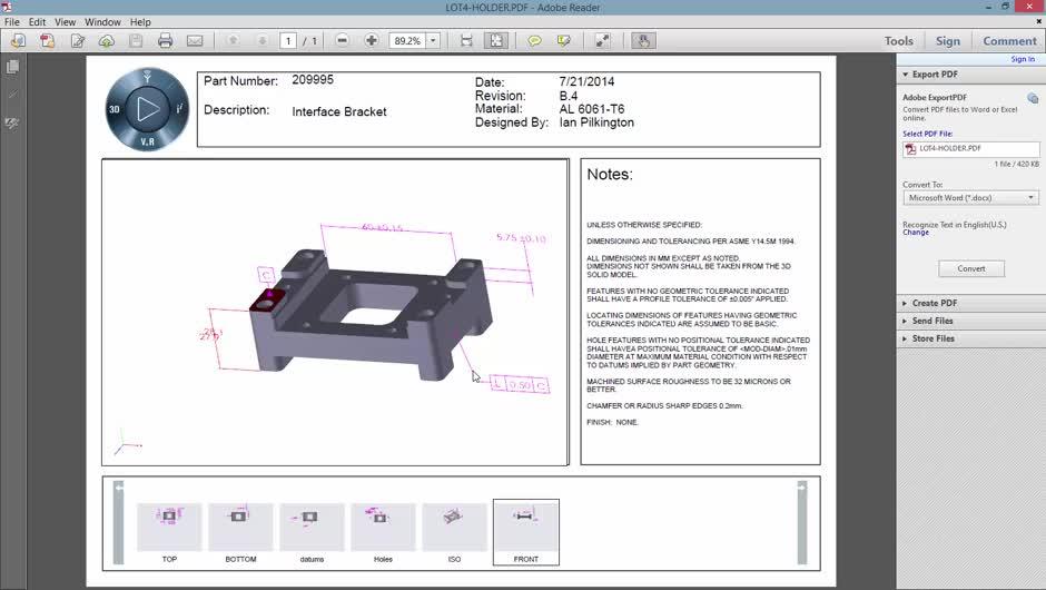 First Look at SOLIDWORKS MBD
