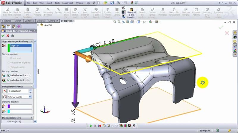 Logopress3 - 3D Die Design Software for SOLIDWORKS