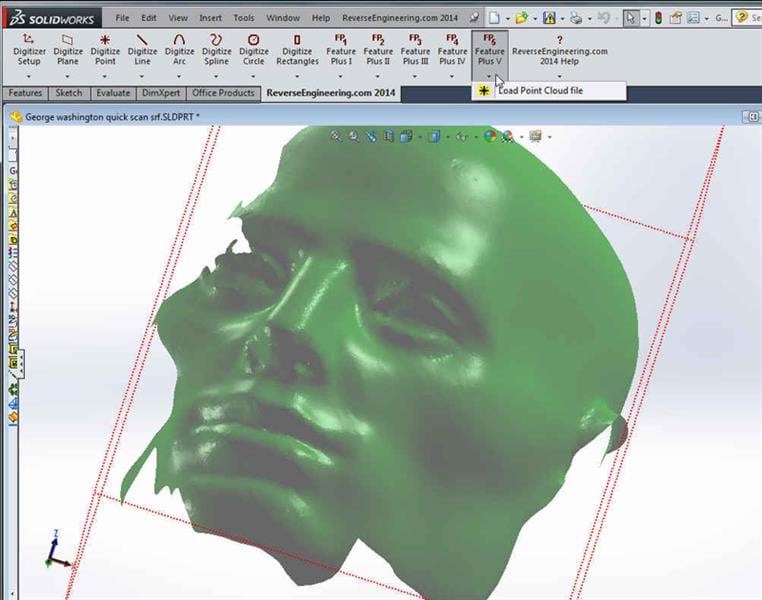 ScanTo3D Design Capabilities in SOLIDWORKS 3D CAD