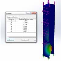 Buckling or Collapse Simulation in SOLIDWORKS 3D CAD