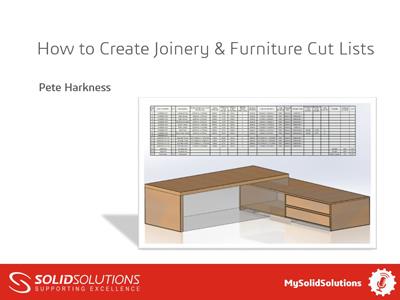 How to Create Joinery & Furniture Cut Lists