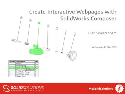 Create Interactive Webpages with SolidWorks Composer