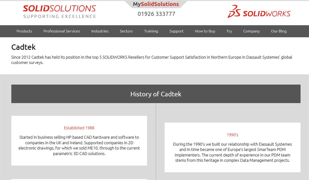 Cadtek | Solid Solutions Group