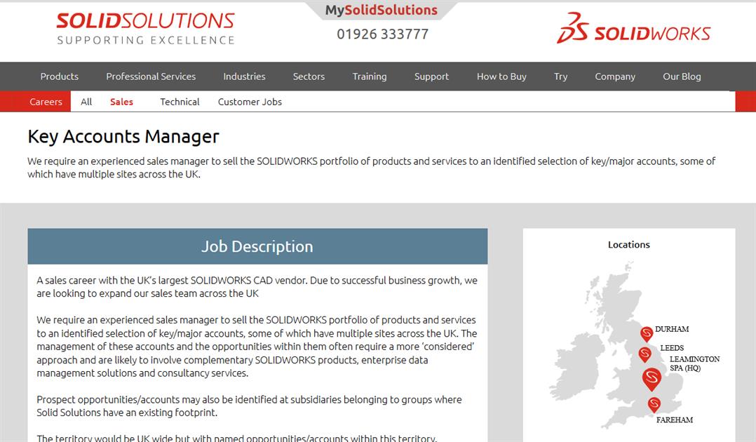 Key Accounts Manager | Solid Solutions
