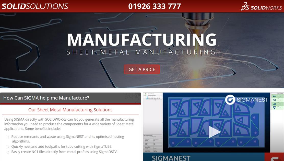 SolidWorks Sheet Metal Manufacturing | Solid Solutions