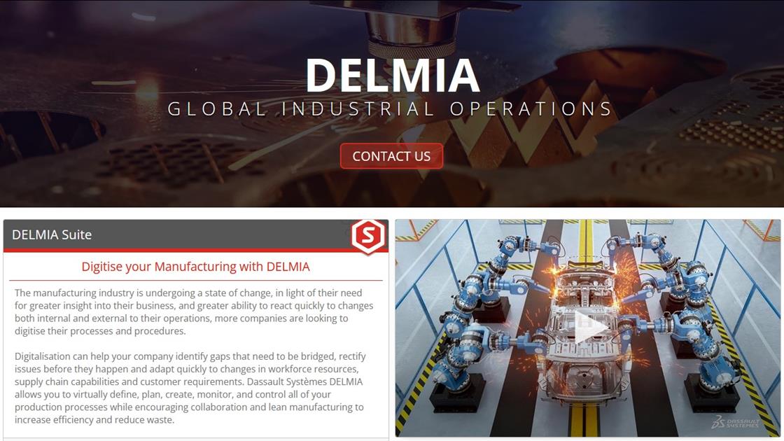 DELMIA - Digitise your Manufacturing