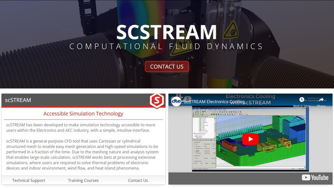 MSC scSTREAM Computational Fluid Dynamics