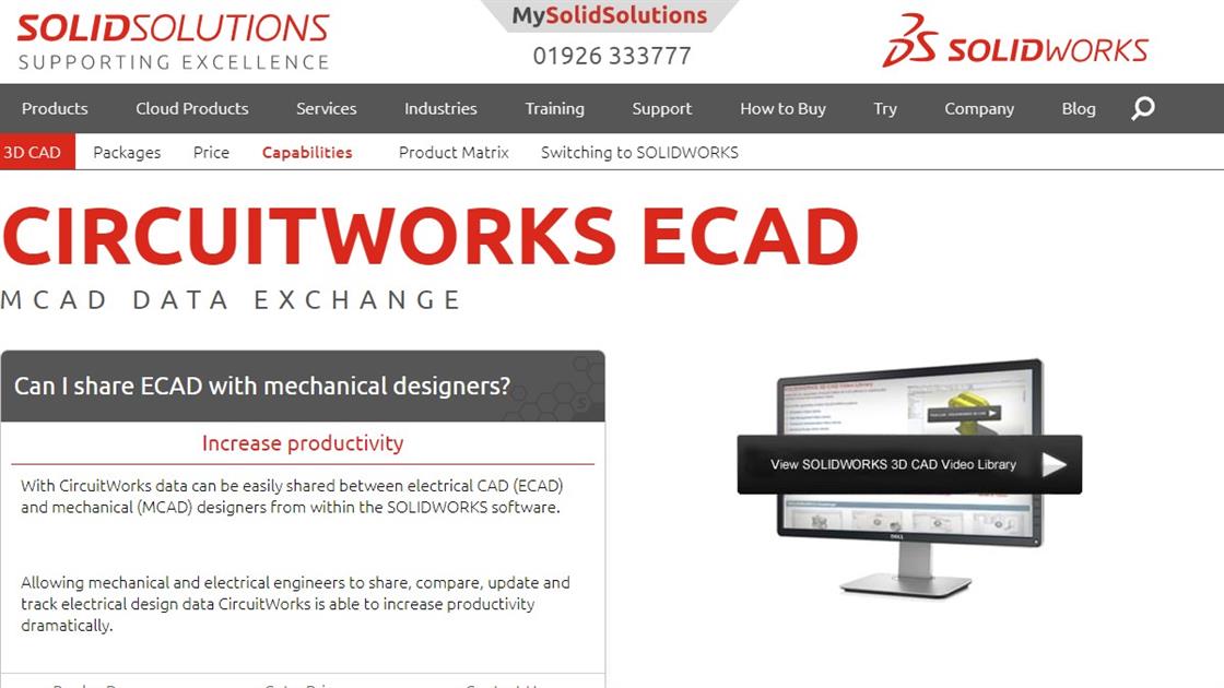 CircuitWorks Design Capabilities in SOLIDWORKS