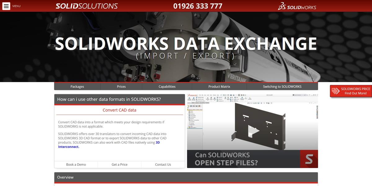 Data Exchange (Import / Export) in SolidWorks