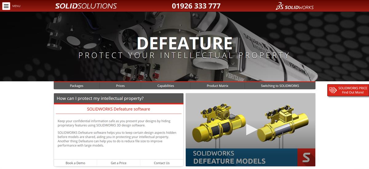 Defeature: Protect your intellectual property | Solid Solutions