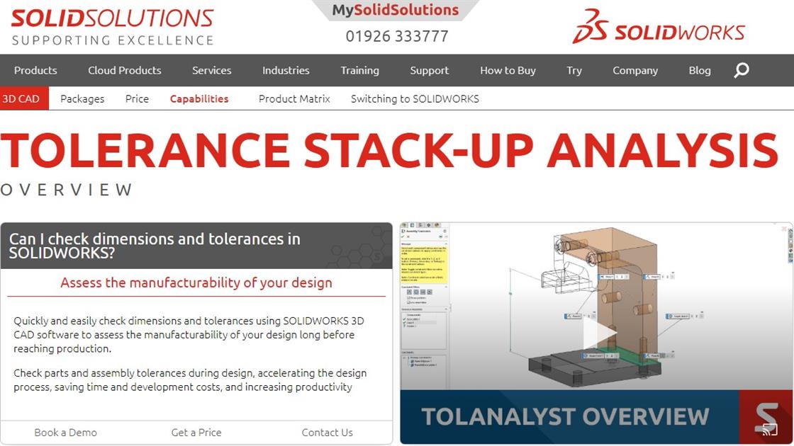 Tolerance Stack-Up Analysis Capabilities in SOLIDWORKS