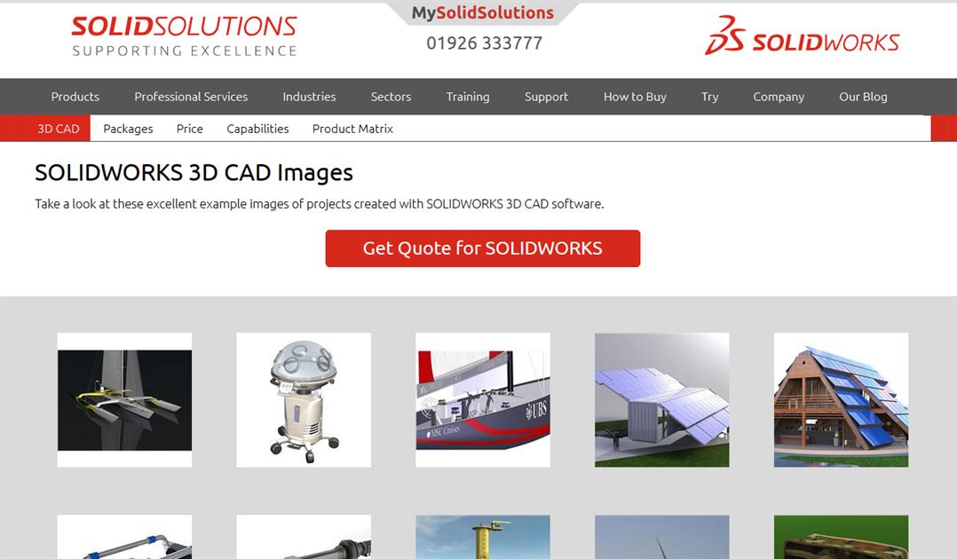 SolidWorks 3D CAD Images | Solid Solutions Management