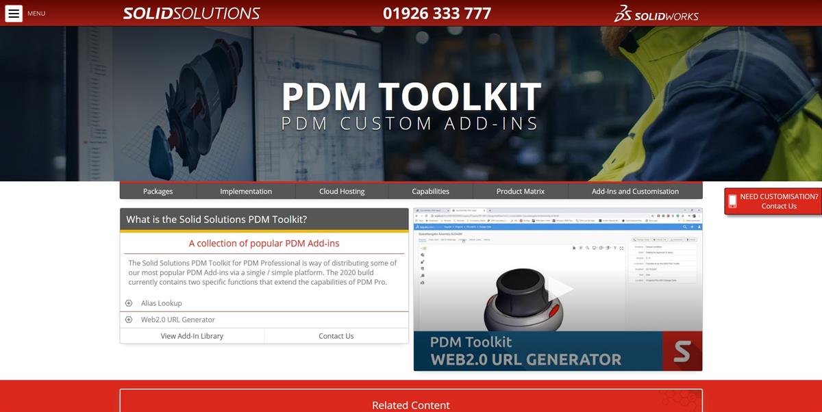 SOLIDWORKS PDM Toolkit | Solid Solutions