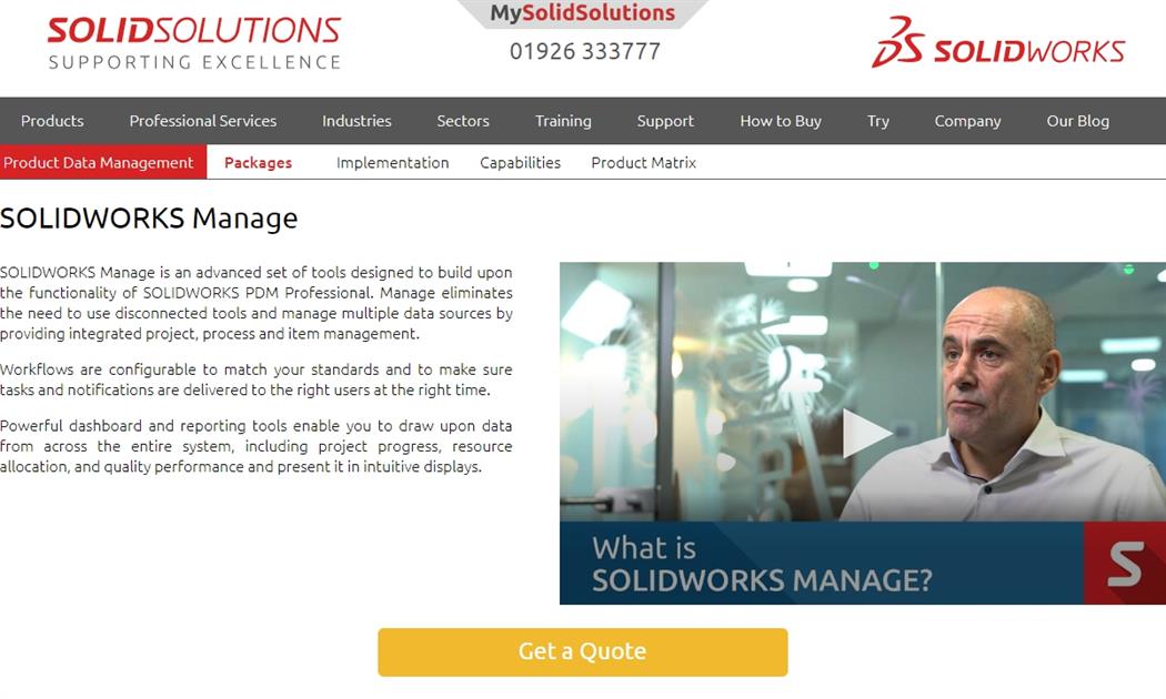 SOLIDWORKS Manage | Solid Solutions