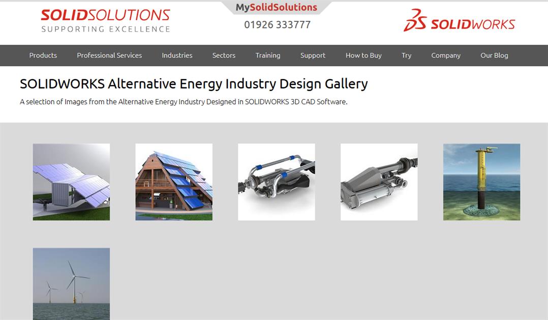 SOLIDWORKS Alternative Energy Industry Design Gallery