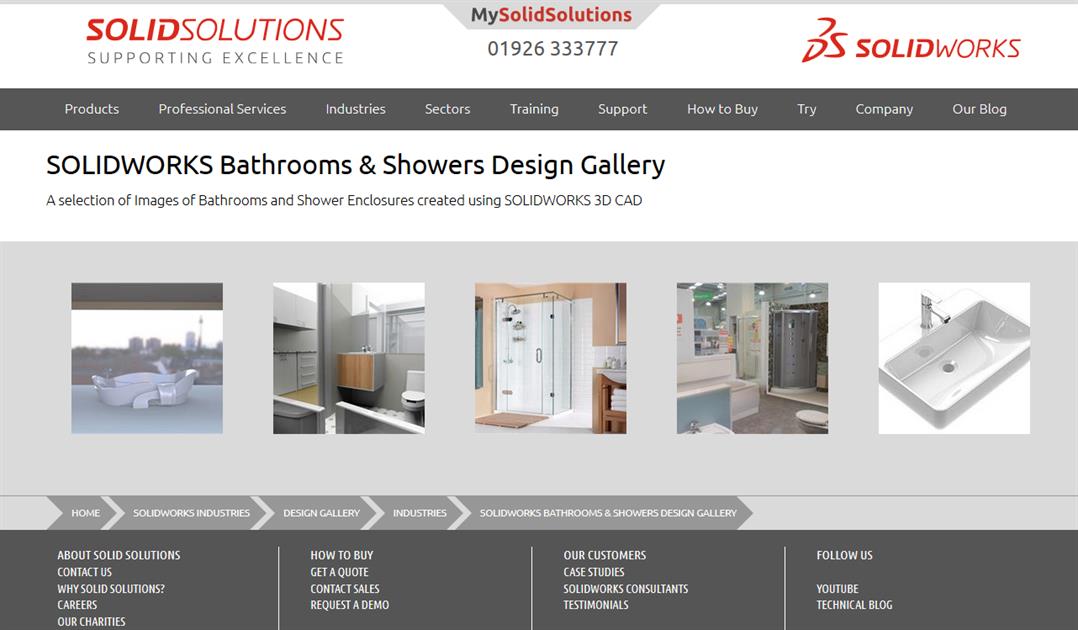 SOLIDWORKS Bathrooms & Showers Design Gallery