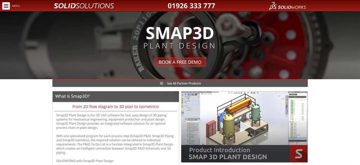 Smap3D Plant Design for SolidWorks | Solid Solutions