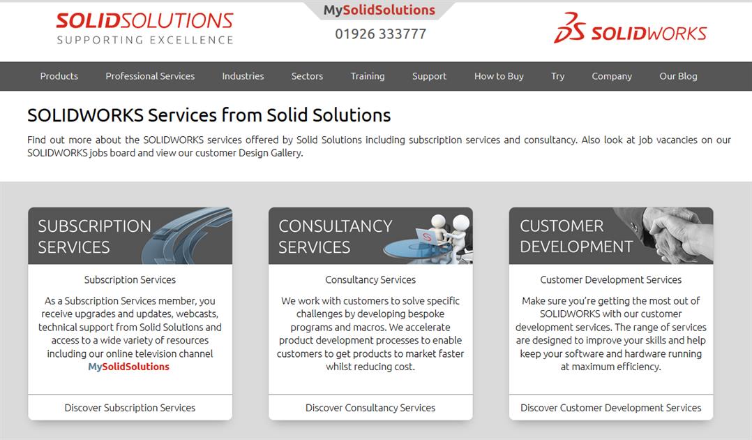 SolidWorks Services from Solid Solutions UK & Ireland | Solid Solution