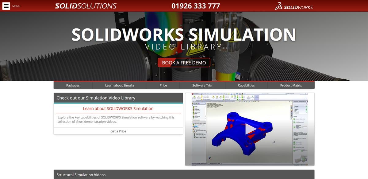 SolidWorks Simulation Video Library | Solid Solutions