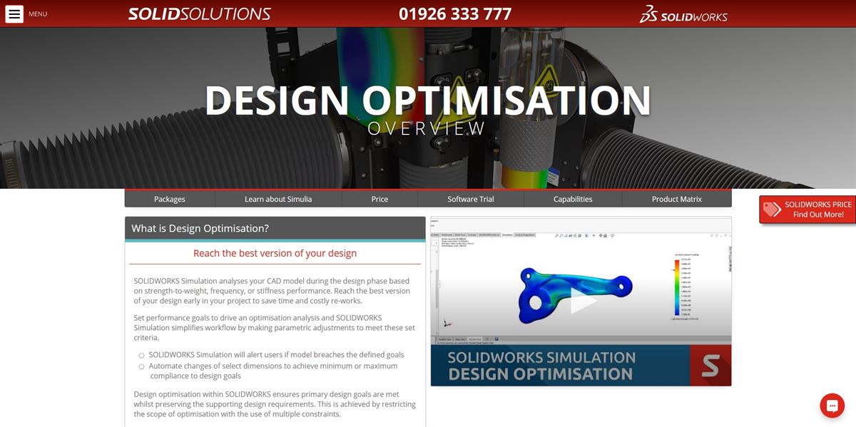 Design Optimisation in SolidWorks Simulation