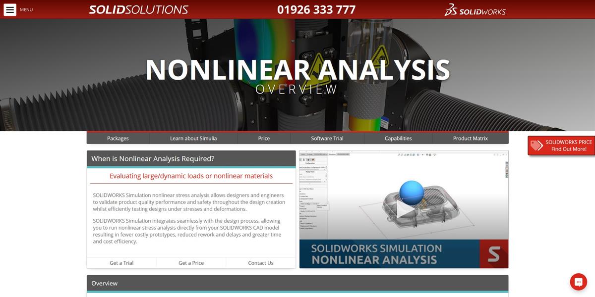Nonlinear Analysis Capabilities in SOLIDWORKS