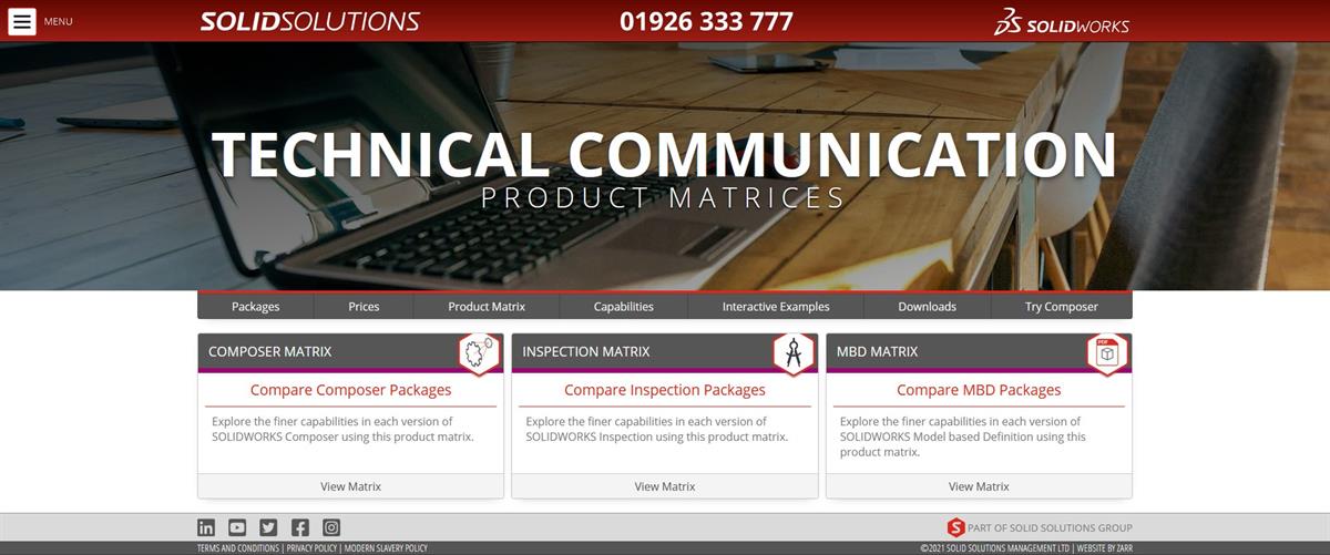 Technical Communication Product Matrices | Solid Solutions