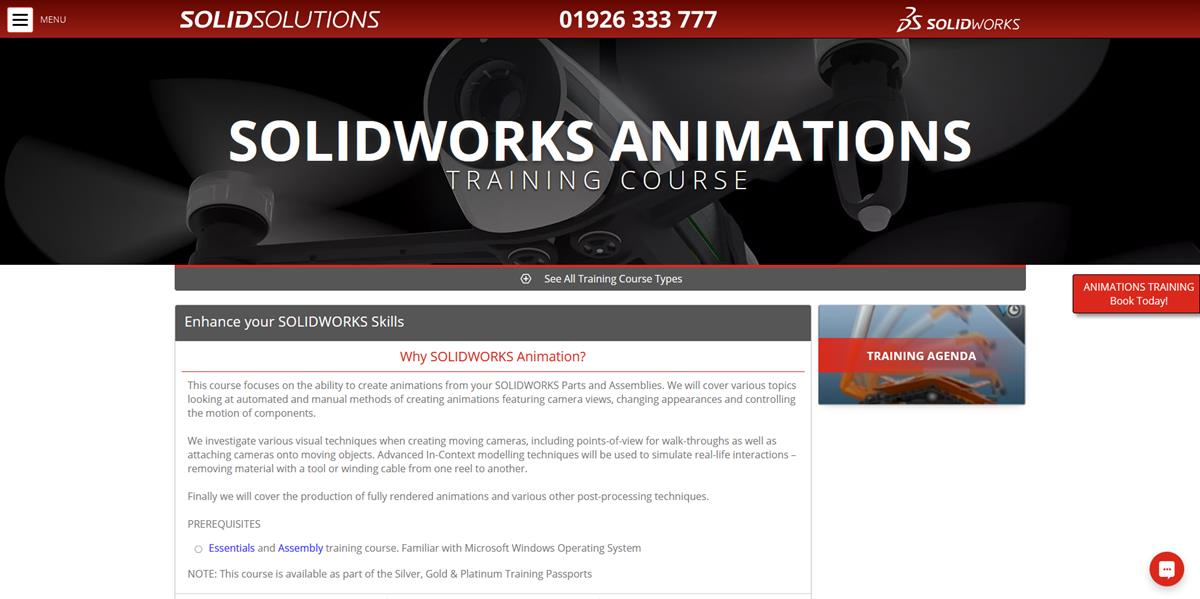 SOLIDWORKS Animations Training Course | Solid Solutions